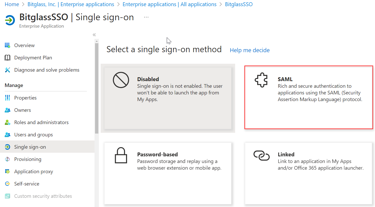 Microsoft Entra ID: Configuring Forcepoint Data Security Cloud | SSE as a SAML SP